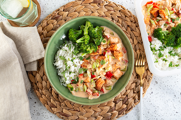 Red curry roasted salmon