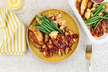 14. Grilled chicken breast, whiskey smoked BBQ sauce