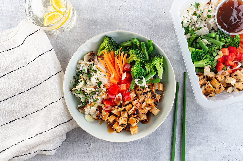 Tao-style grilled tofu bowl