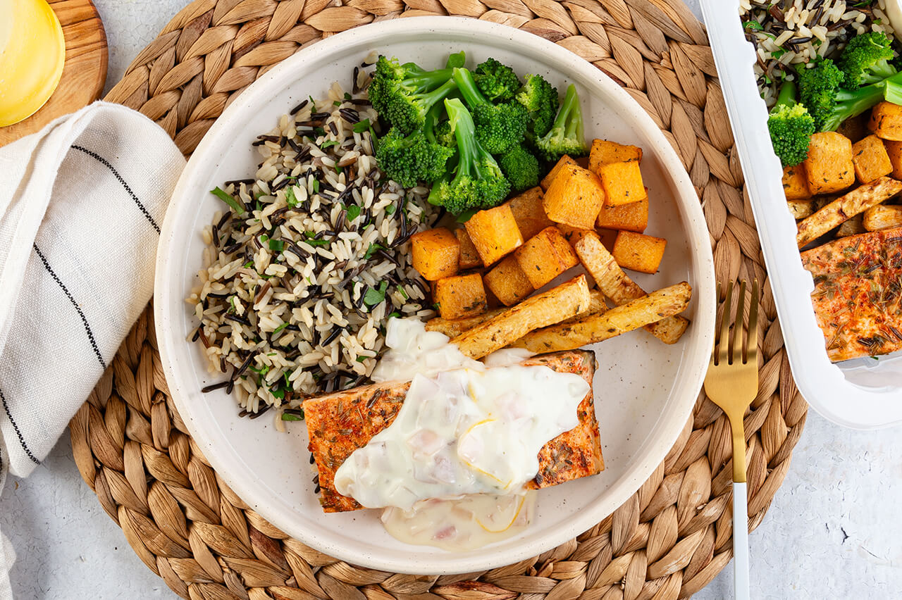 Saumon rôti, beurre blanc à l’échalote