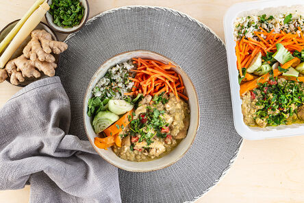 Cari vert épicé au poulet