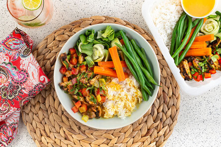 10. Yellow curry grilled chicken thighs